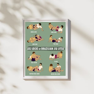 BJJ Leg Locks Downloadable PNG PDF Print - Etsy