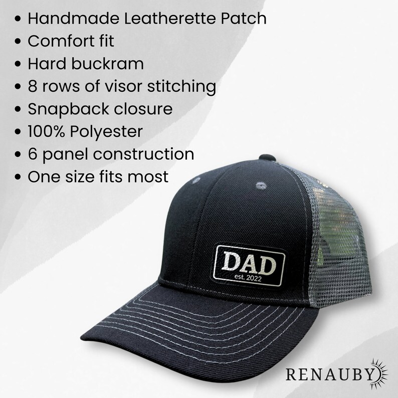 Custom Dad Hat for Father's Day Dad Papa Cap Choose the Name and Year ...