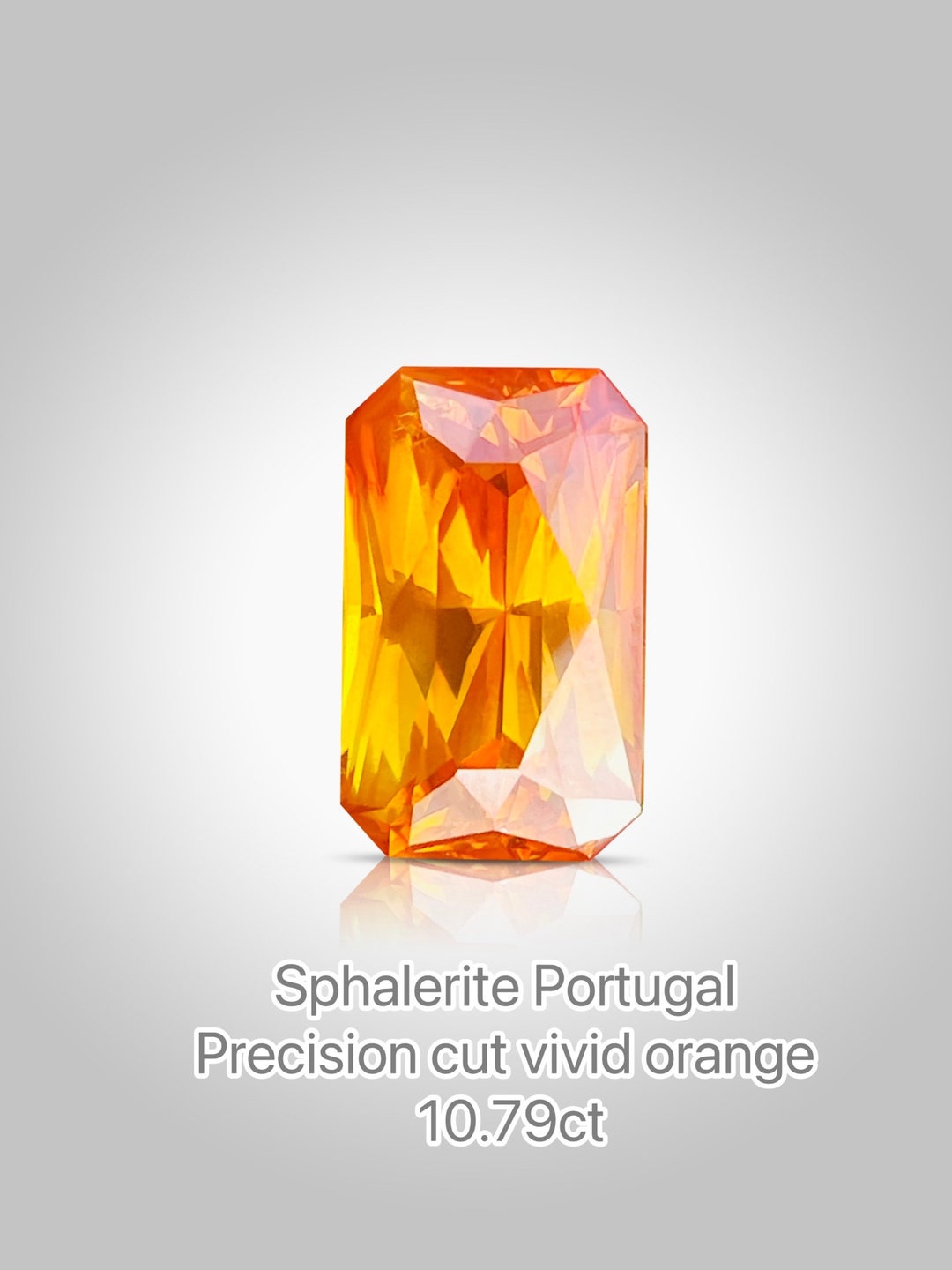 10.79ct Sphalerite Sparkling Luster With Play Color Brilliant Precision ...