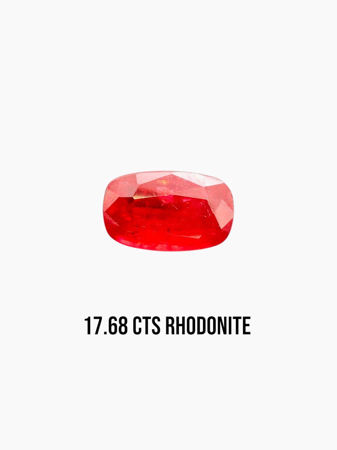 17.68 Cts Natural Rhodonite Red Color Eye Clean Quality Gemstone - Etsy