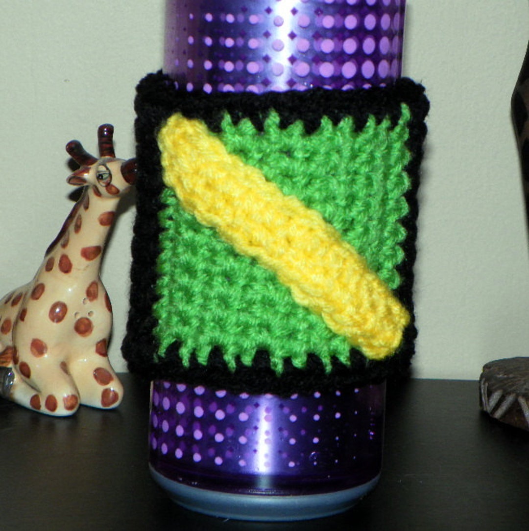 Crochet Pattern for Nitrox Flag Scuba Diving Cup Cozy - Etsy