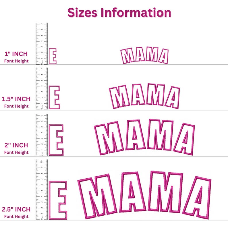 Applique Family Titles Embroidery Designs Bundle, Mom Dad Nana Mimi ...