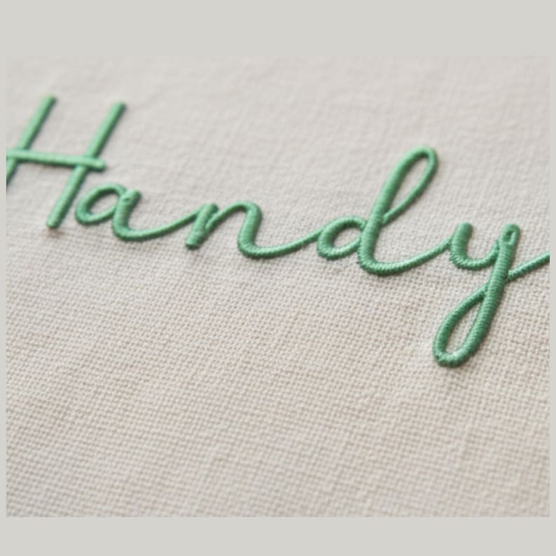 Handy Curve Embroidery Font • Smooth Handwritten Script Alphabet ...