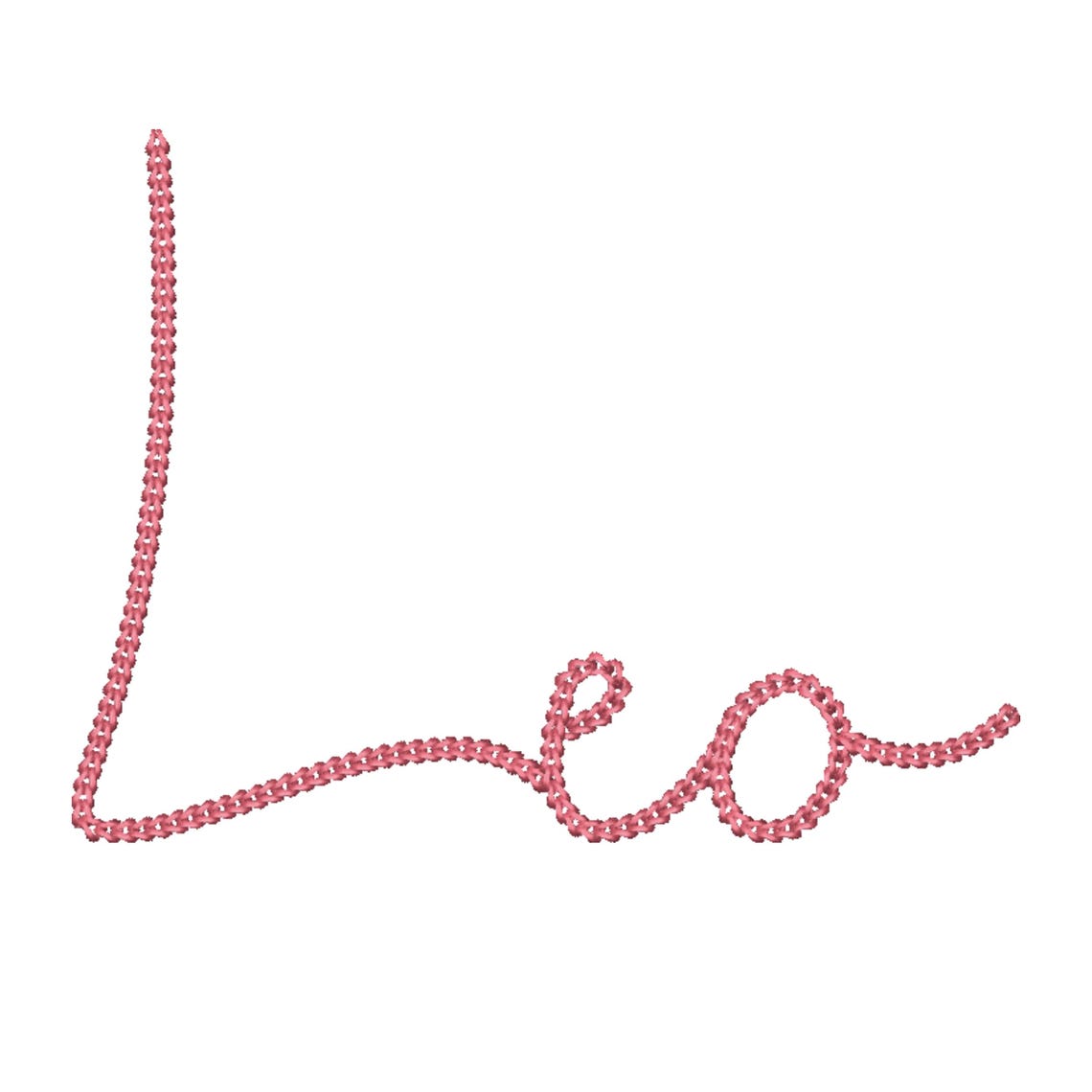 Chain Stitch Script Embroidery Font | Handwritten Chain Stitch Alphabet ...