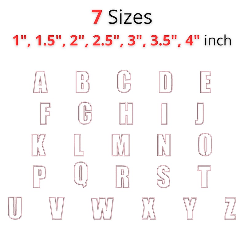 Applique Embroidery Alphabet Font | Satin Border Applique Letters BX ...