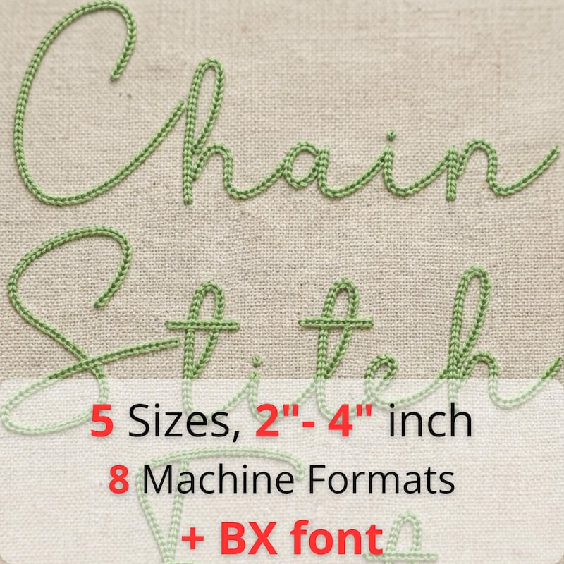 Embroidery Font Knitted - Etsy