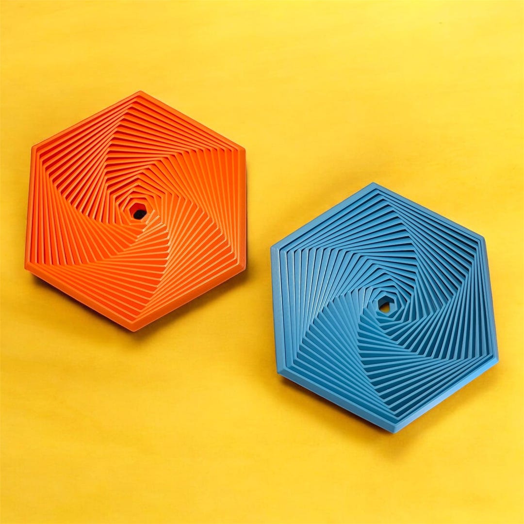 3D Printed Hexagon Fidget Toy, Sensory Fidget, Desk Toy, ADHD Fidget ...