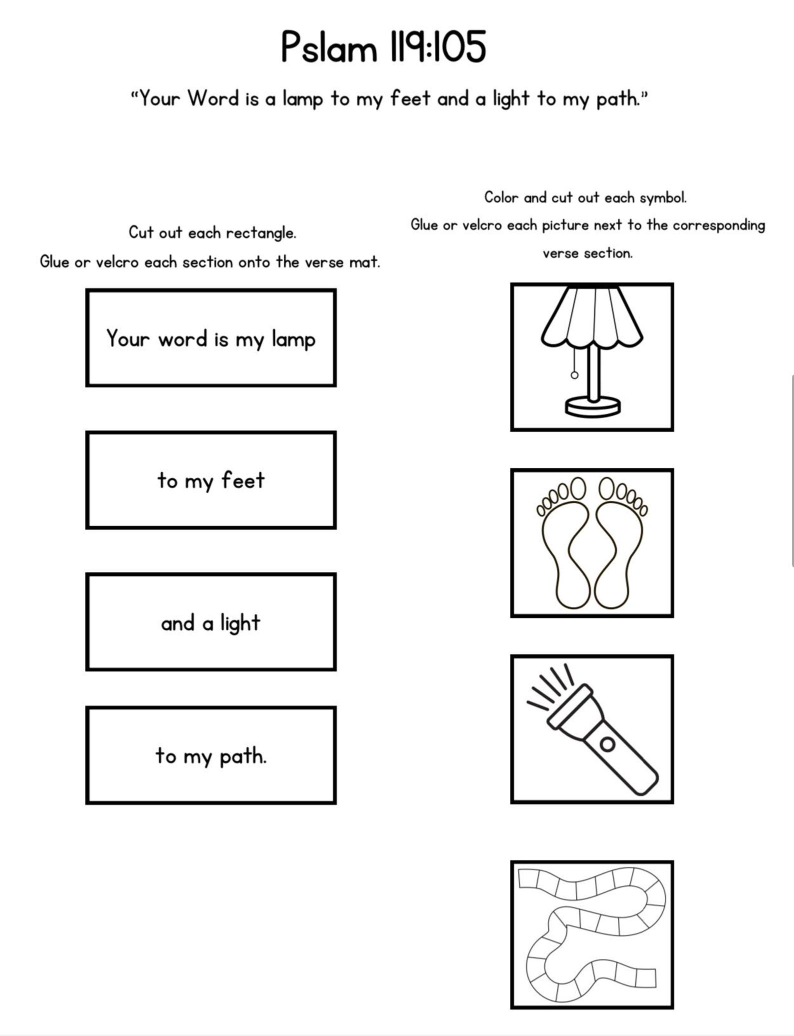 Bible Verse Memorization | Toddler and Elementary Activities ...