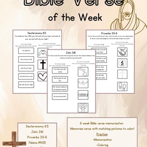 Bible Verse Memorization | Toddler and Elementary Activities ...