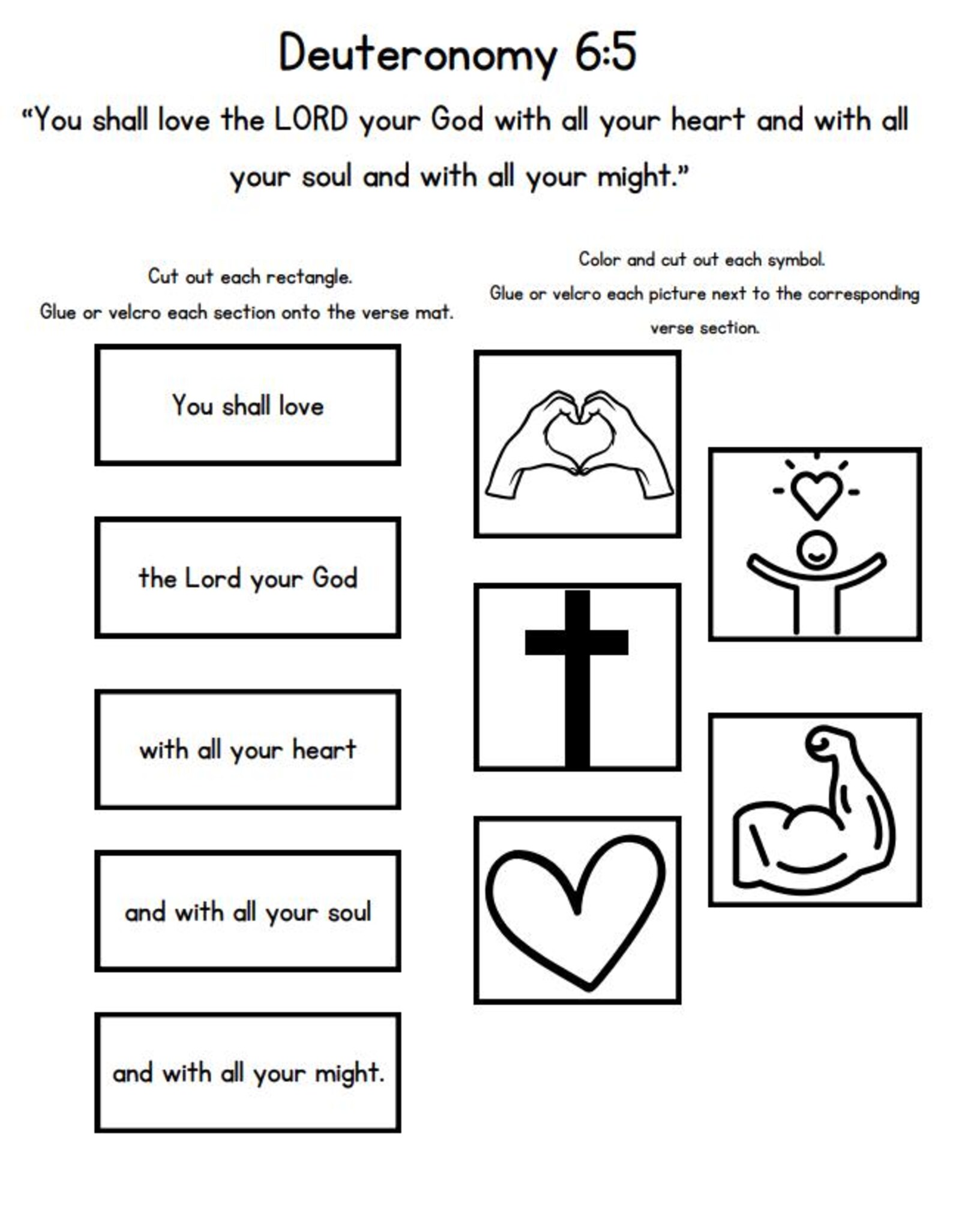 Bible Verse Memorization | Toddler and Elementary Activities ...