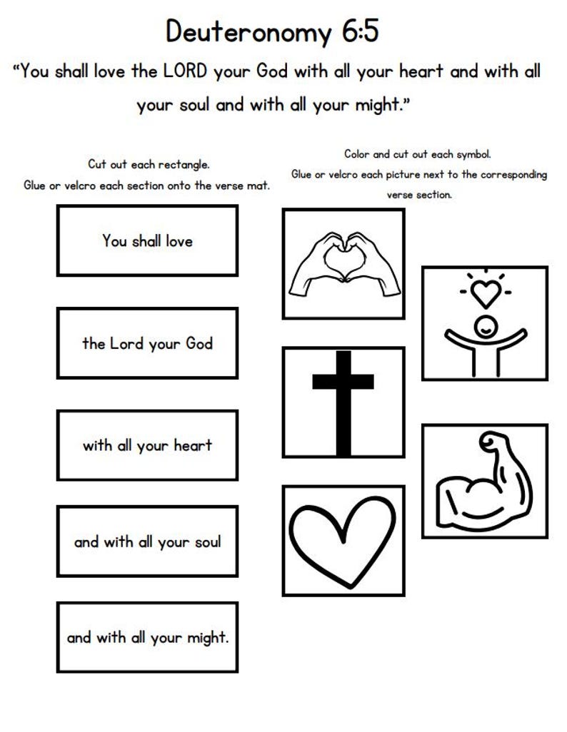 Bible Verse Memorization | Toddler and Elementary Activities ...