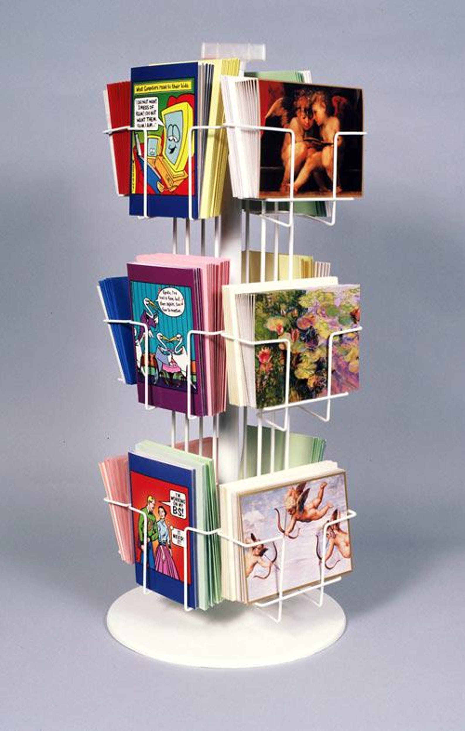 12 Pocket 5x7 Greeting Card Rack Vertical and Horizontal Pockets 6 Each ...