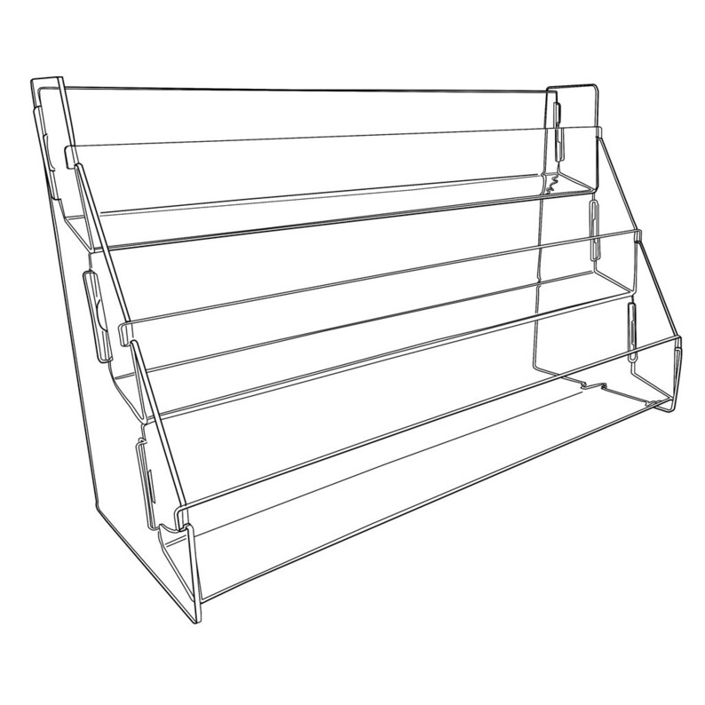 OPTIONS 3 TIER 4 TIER Note Greeting Card Display Rack New Acrylic 3 ...