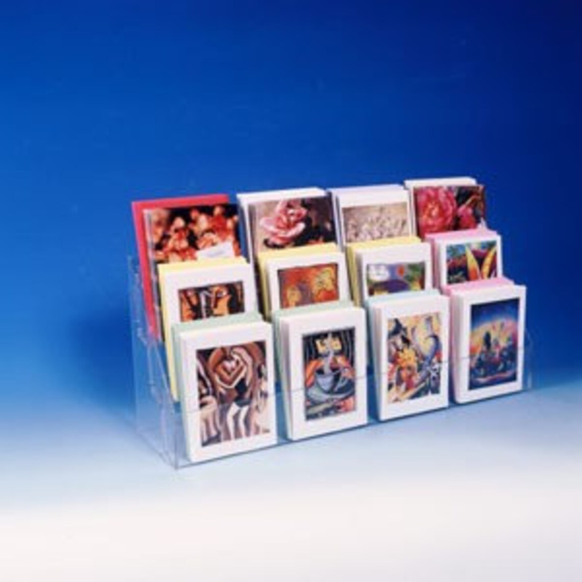 Note Greeting Card Display Rack New Acrylic 3 Tier 24" Counter Rack ...