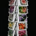 Post Card Display Rack 20 Pockets 4X6 Spinner Postcard Carousel Made in ...
