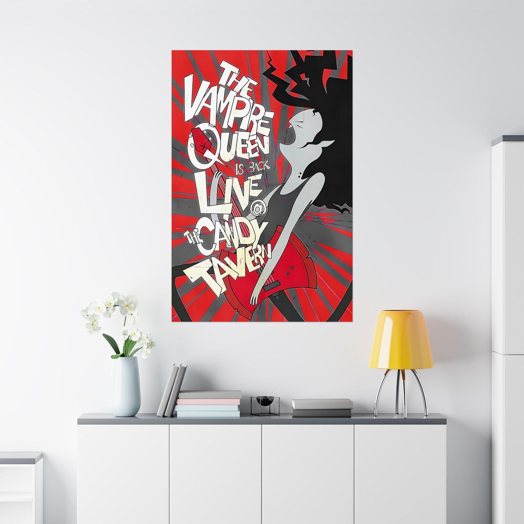 Marceline Vampire Queen Live Concert Poster, Rock Music Art Print, Pop ...