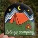 Camping Sticker | Tent Sticker | Outdoors Sticker | Camping Art | Camp ...