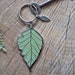 Leaf Keychain | Nature Keychain | Forest Keychain | Leafy Keychain ...