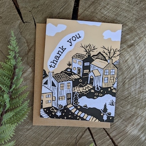 Thank You Card | Thank You House Card | Thanks Card | Thank You ...