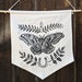Block Print Flag Block Print Pennant Moth Block Print Moth Print Moth ...