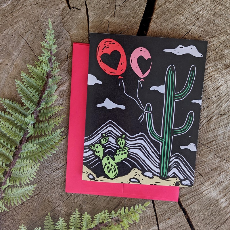 Arizona Valentines Card - Etsy