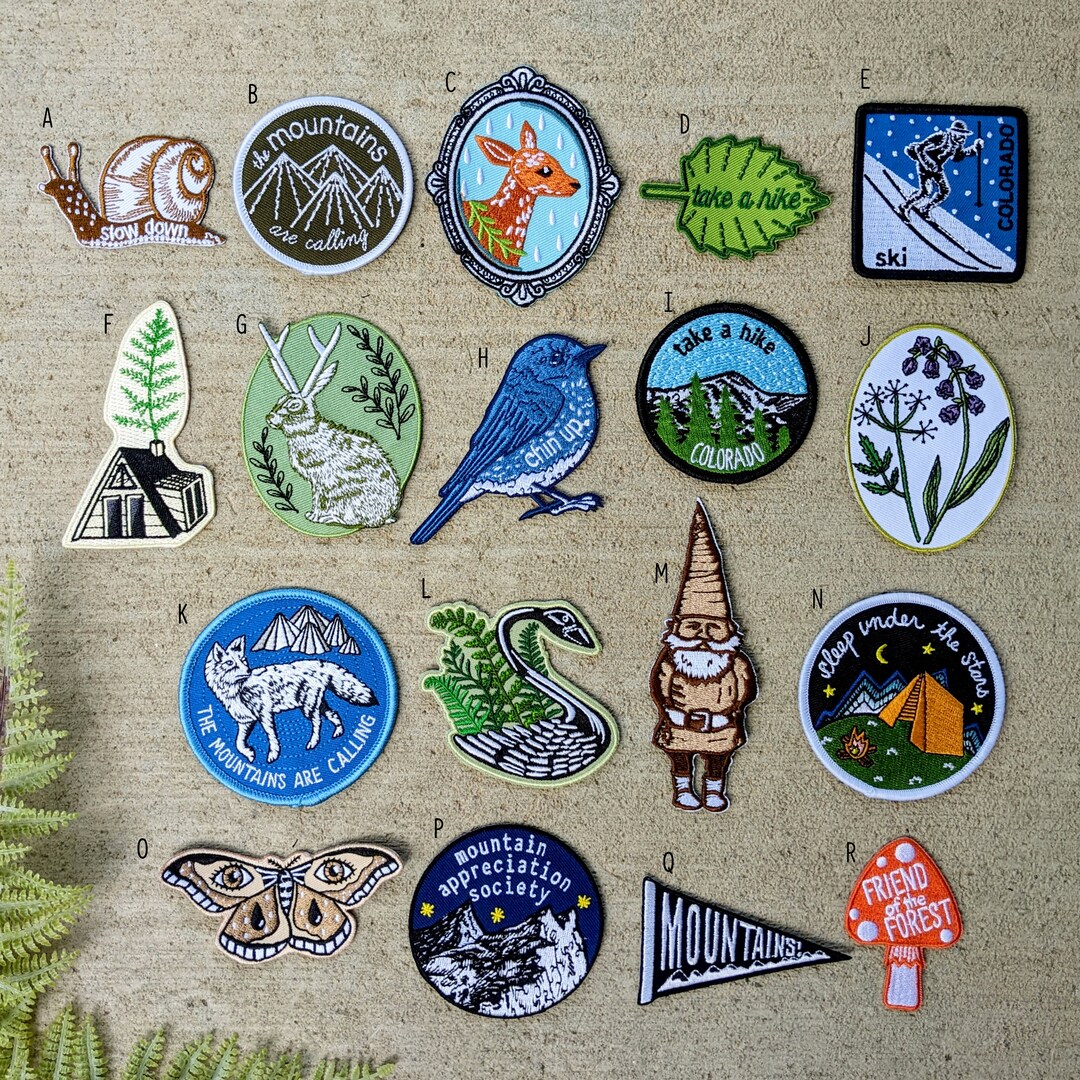 Pick 2 Patches Hiking Patch Leaf Patch Forest Patch - Etsy
