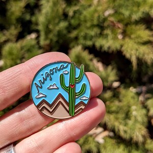 Arizona Pin Arizona Enamel Pin Cactus Pin Cacti Pin Cacti Enamel Pin ...