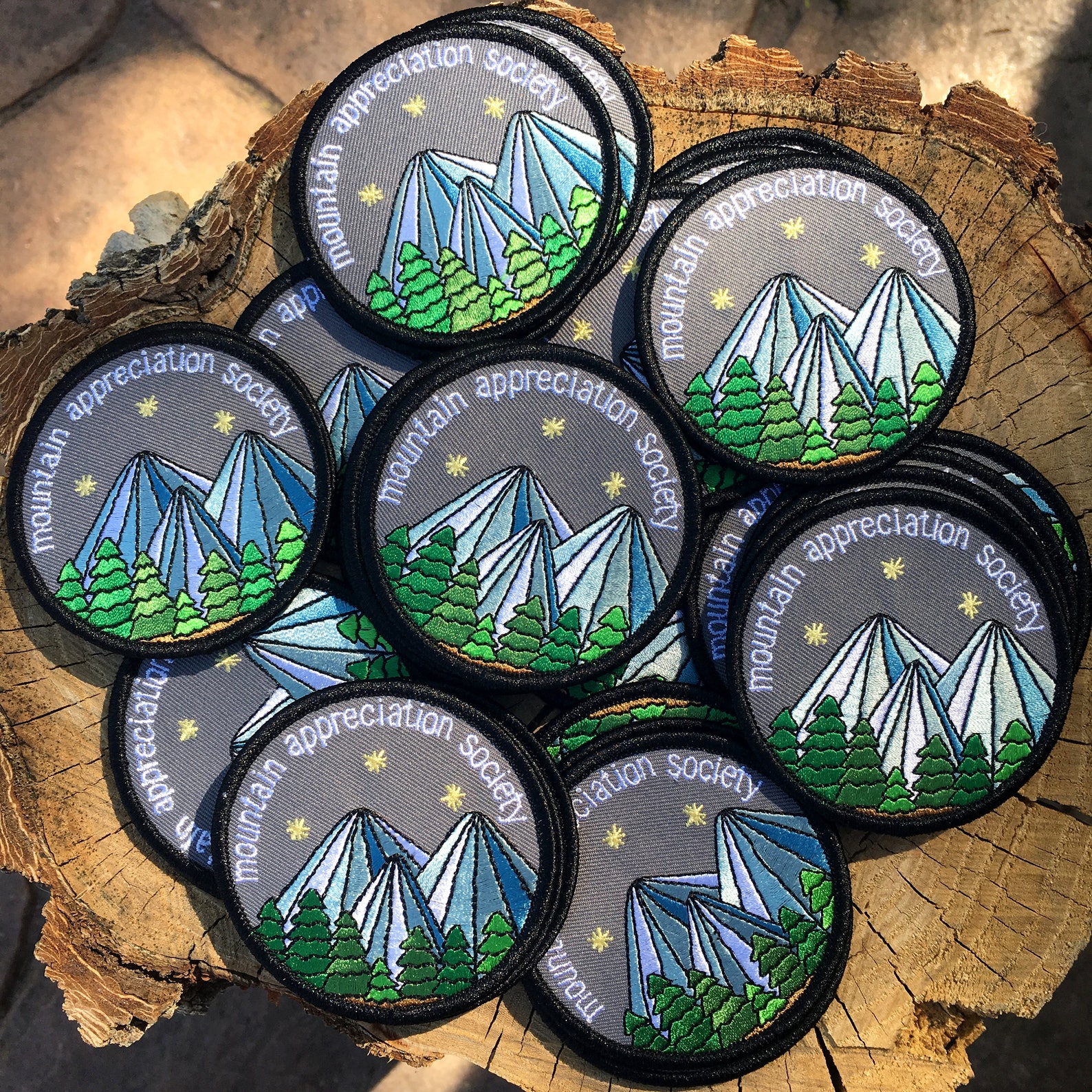 Mountain Patch Mountain Appreciation Society Nature Patch | Etsy