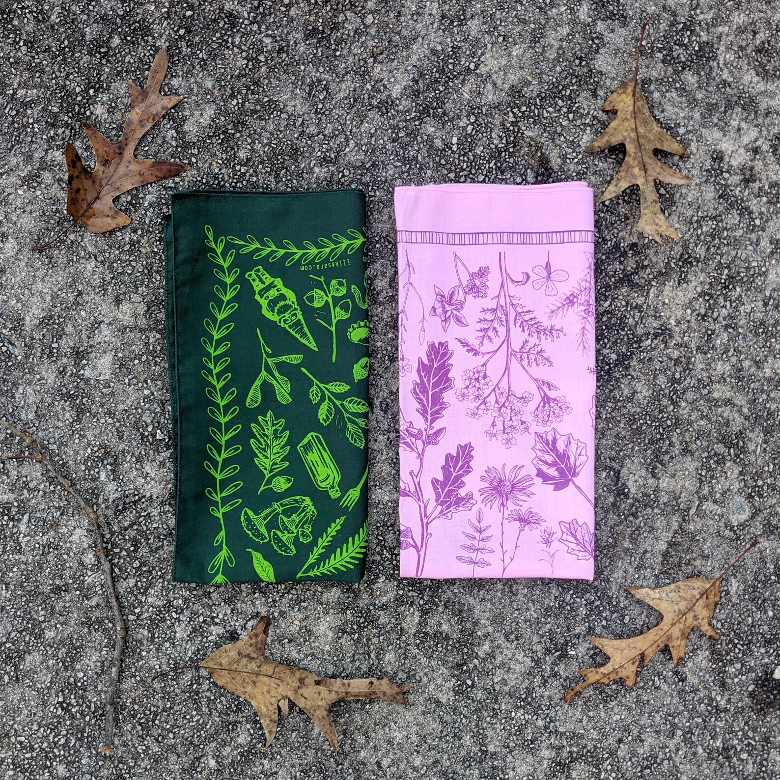 Bandana Woodland Bandana Nature Bandana Scarf Face - Etsy