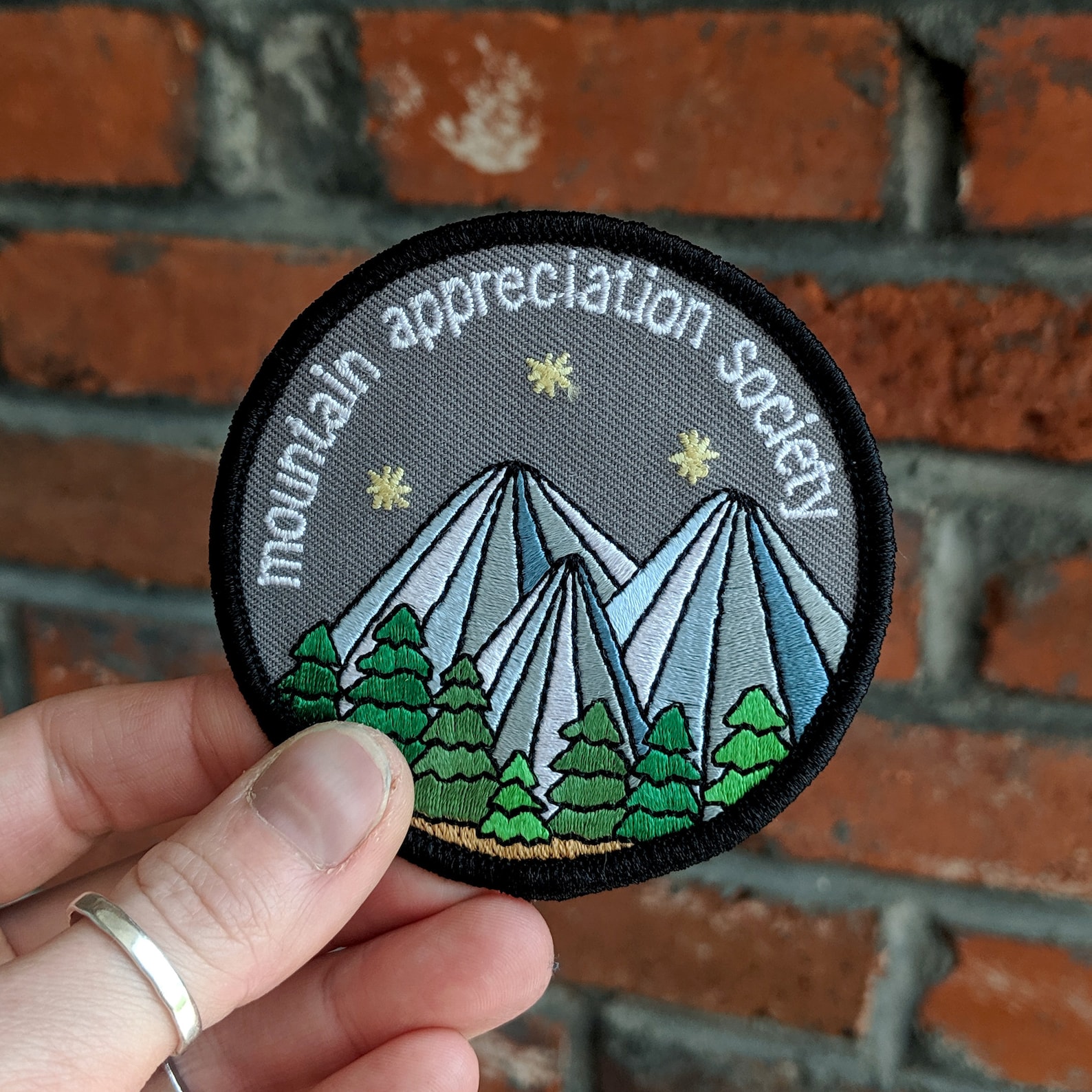 Mountain Patch Mountain Appreciation Society Nature Patch | Etsy