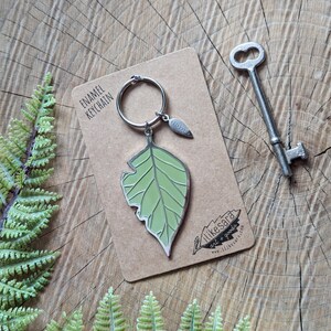 Leaf Keychain | Nature Keychain | Forest Keychain | Leafy Keychain ...