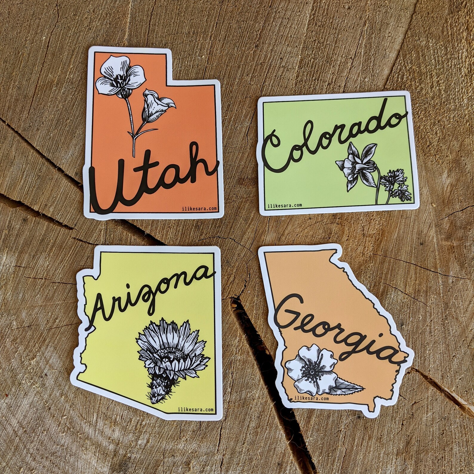 Colorado Sticker Flower Sticker State Sticker Colorado - Etsy