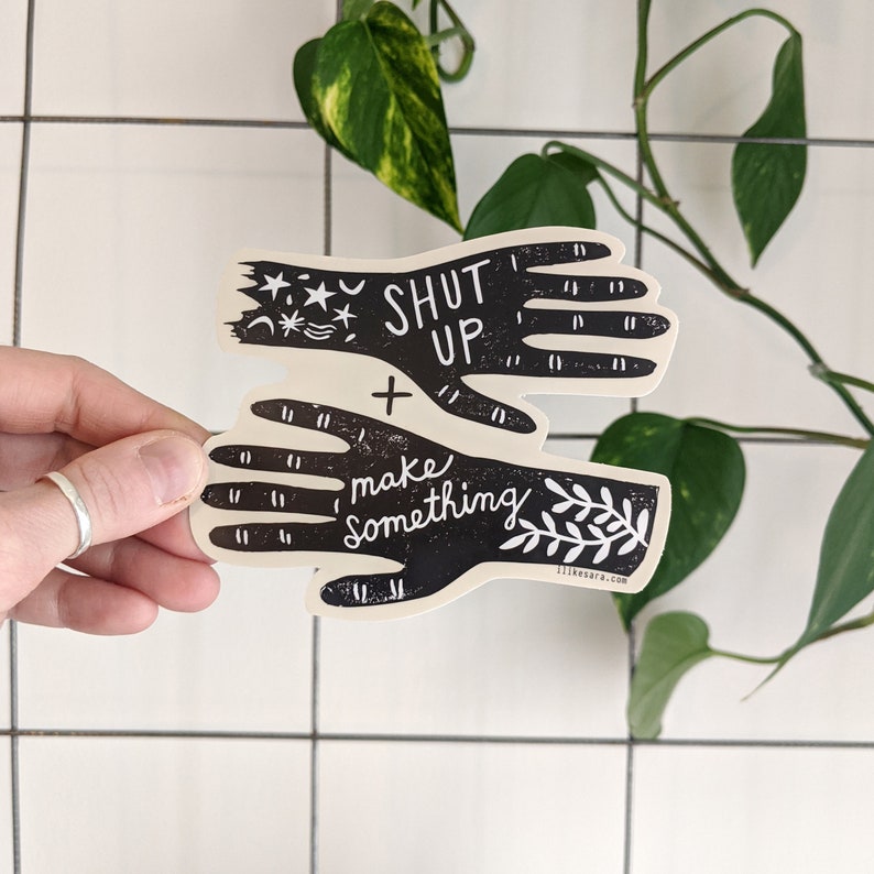 Maker Sticker Hand Sticker Make Something Handmaker - Etsy