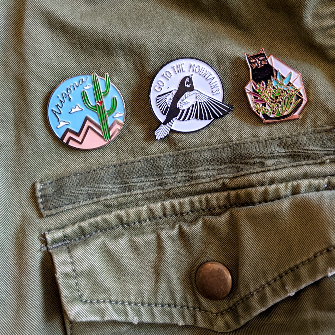 Arizona Pin Arizona Enamel Pin Cactus Pin Cacti Pin - Etsy