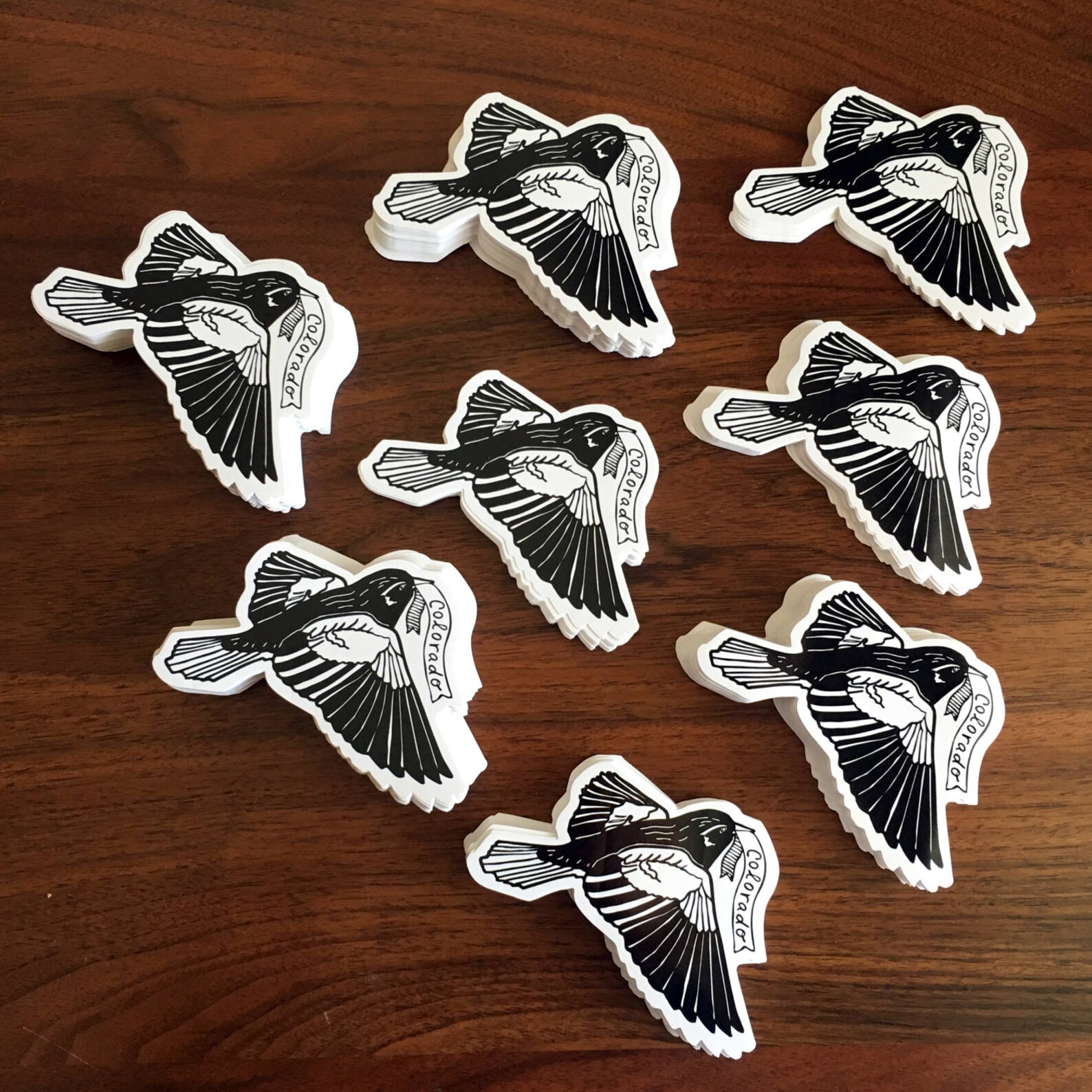 Colorado Sticker Bird Sticker Lark Bunting Sticker Bird Illustration ...