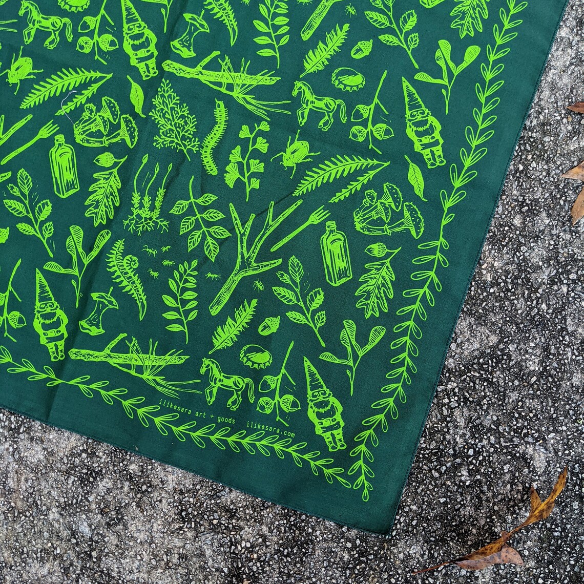 Bandana Woodland Bandana Nature Bandana Scarf Face - Etsy