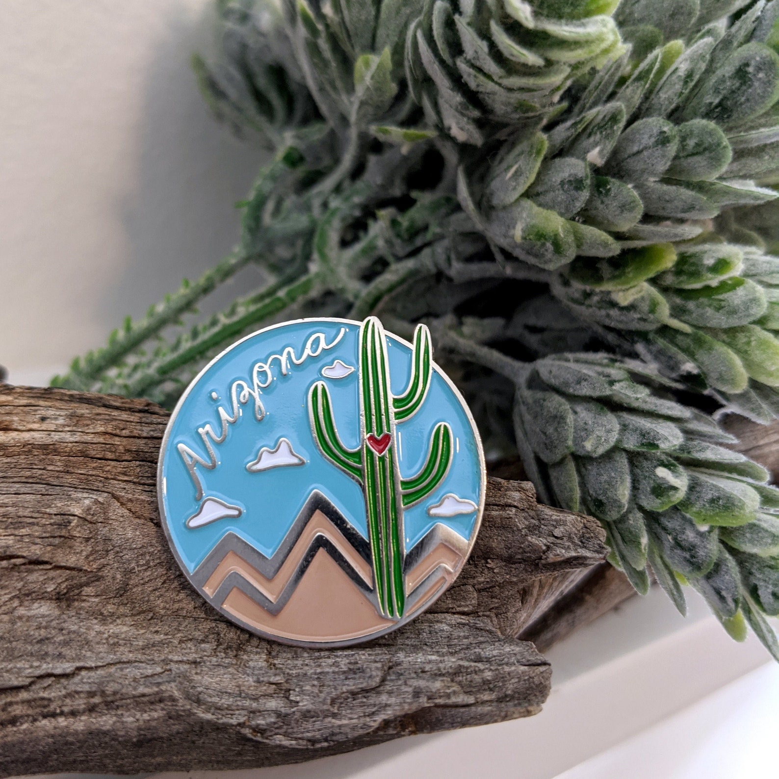 Arizona Pin Arizona Enamel Pin Cactus Pin Cacti Pin - Etsy