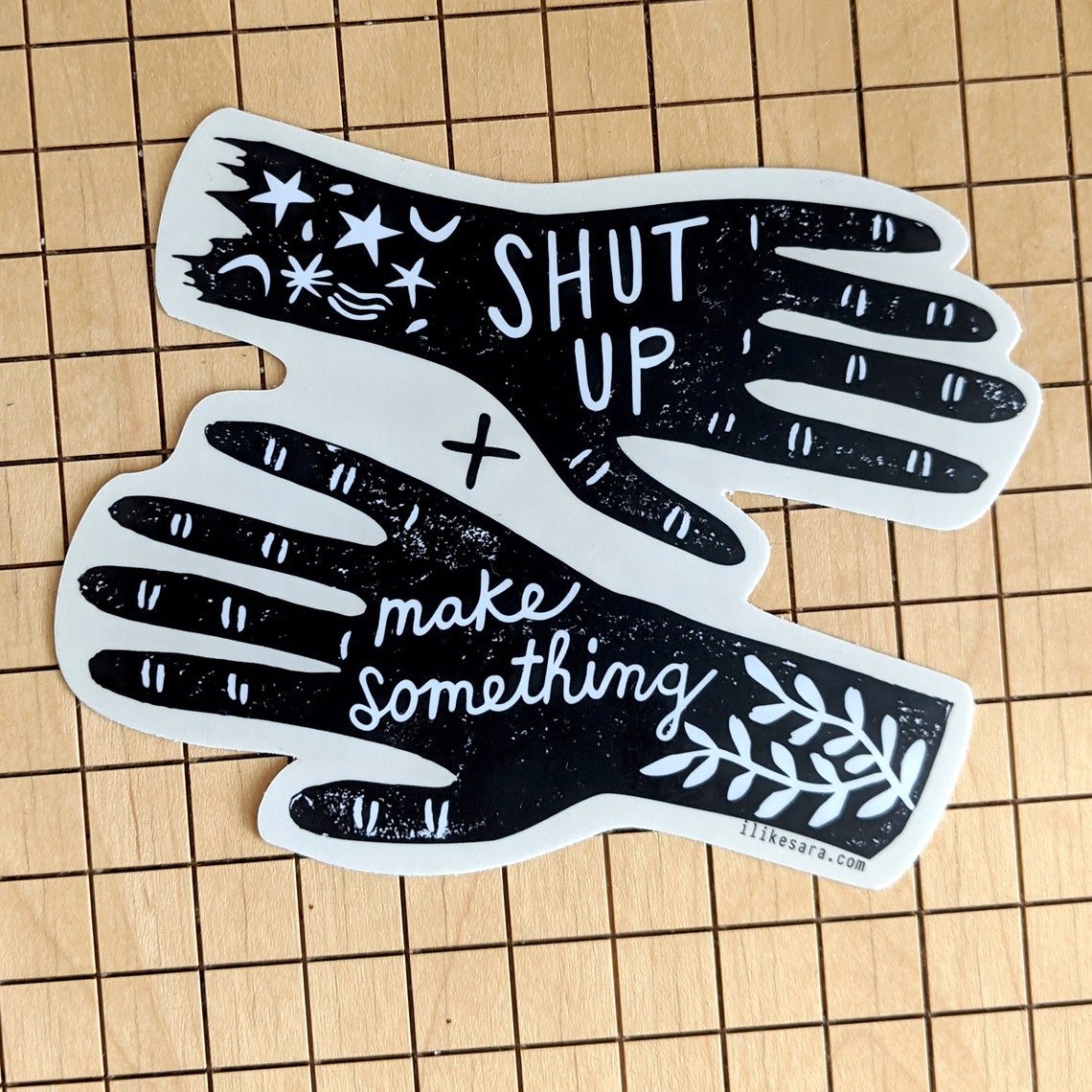 Maker Sticker Hand Sticker Make Something Handmaker | Etsy