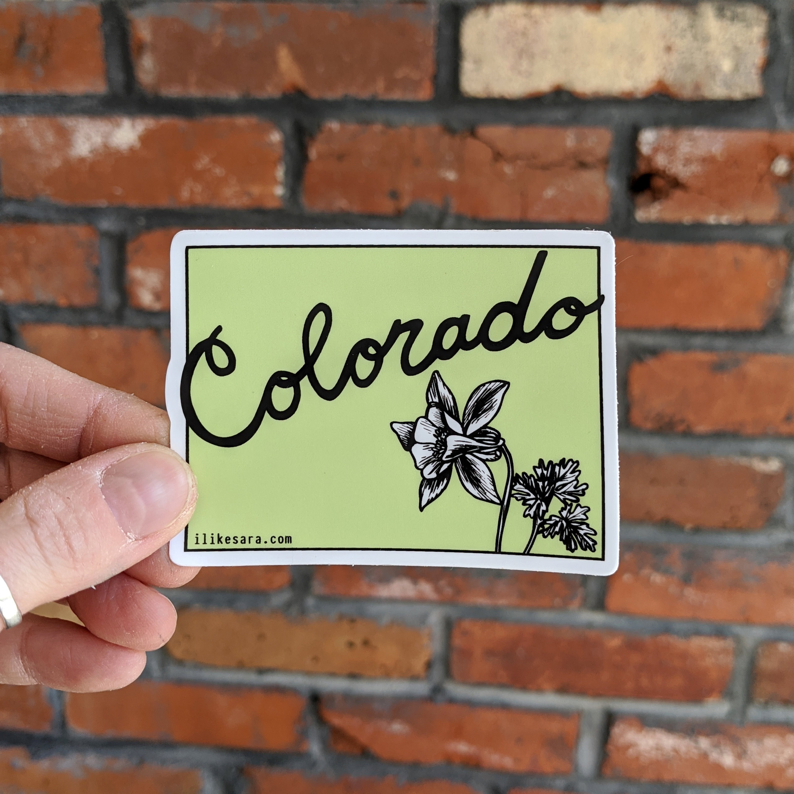 Colorado sticker flower sticker state sticker Colorado | Etsy