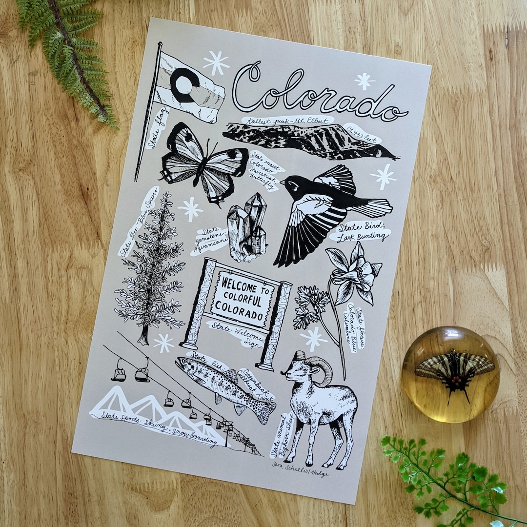 Colorado Art Print | Colorado Print | Colorado Art | Colorado State Art ...
