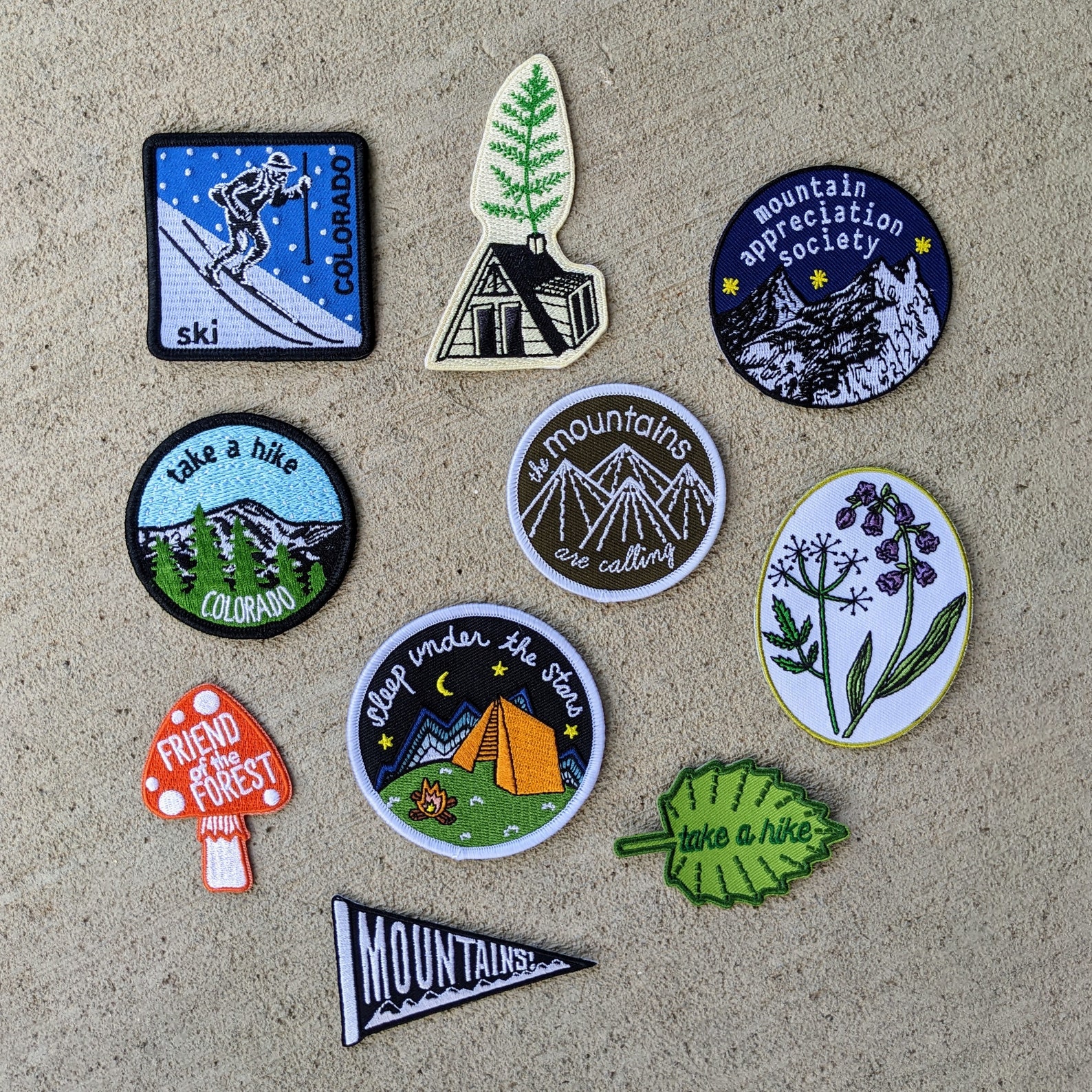 Pick 2 Patches Hiking Patch Leaf Patch Forest Patch - Etsy