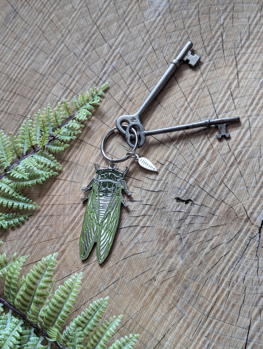 Cicada Keychain | Insect Keychain | Bug Keychain | Cicada Gift | Insect ...