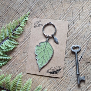 Leaf Keychain | Nature Keychain | Forest Keychain | Leafy Keychain ...