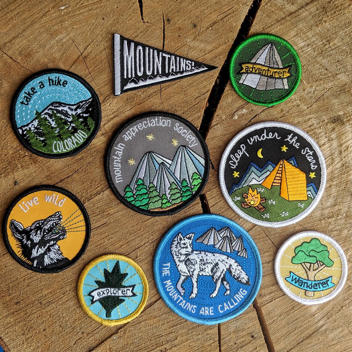 Live Wild Patch | Animal Patch | Wolf Patch | Iron on Patch |wild ...