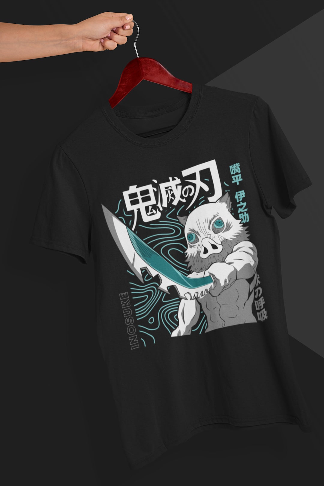 Inosuke T-shirt Stylish Anime Fan Look Anime Streetwear UNISEX Fan Made ...