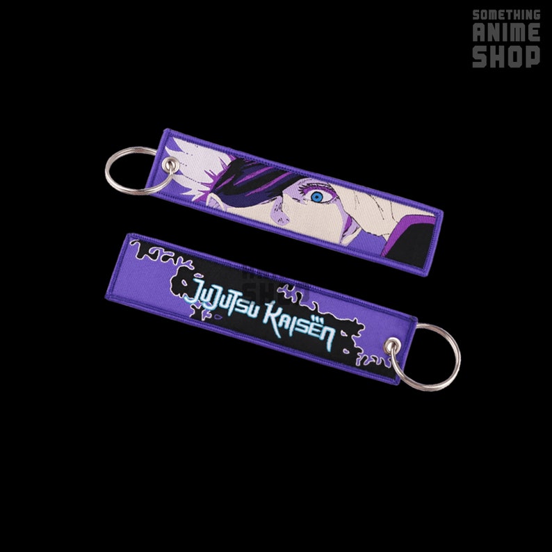 Embroidered Jujutsu Kaisen Gojo Satoru Keychain Perfect for Keys and ...
