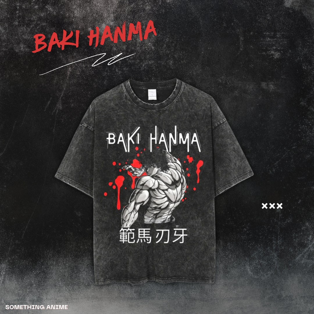Oversized Baki Hanma T-shirt A Must-have for Baki Fans Anime Streetwear ...