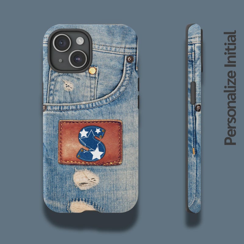 Denim Phone Case - Etsy