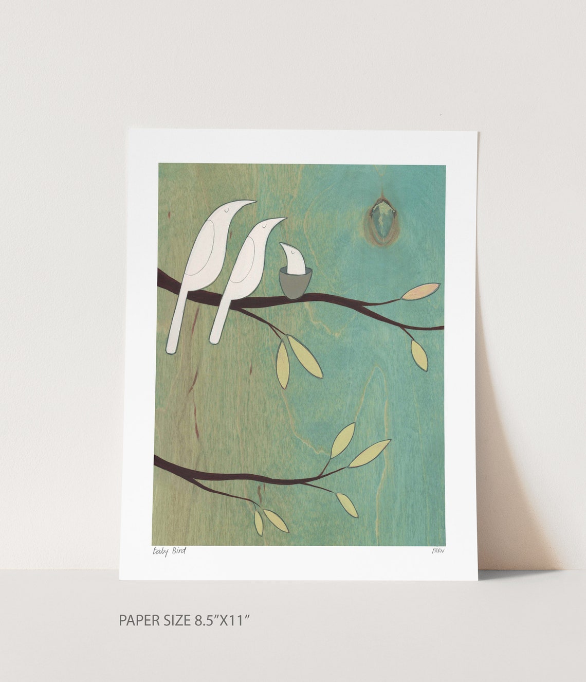 Baby Bird - Art Print - Etsy