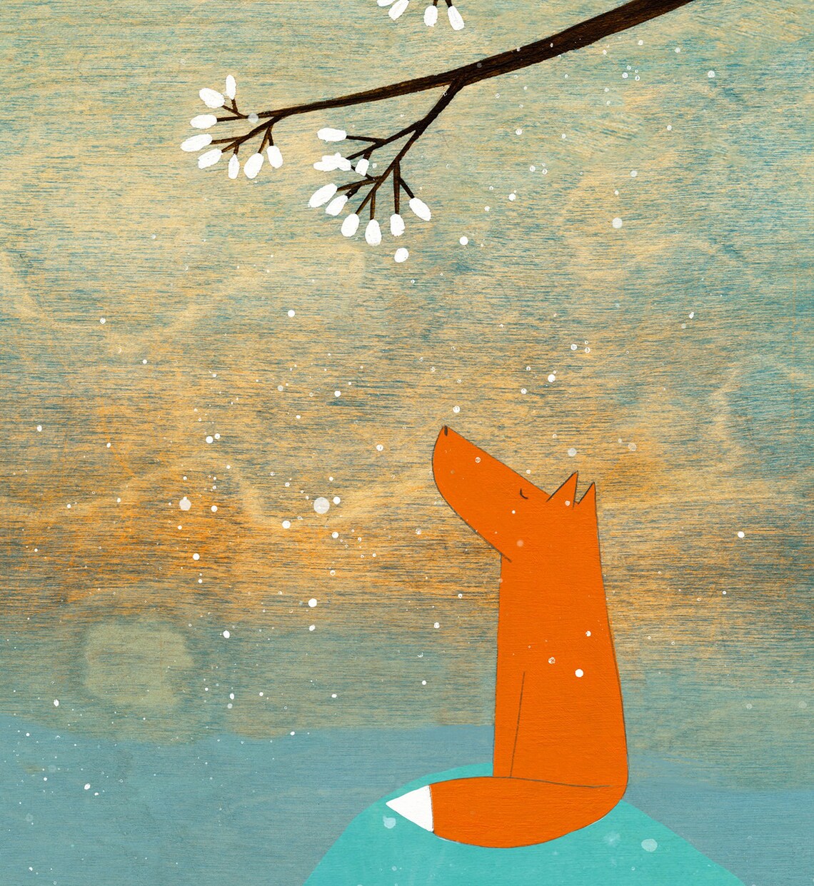 The Fox and the Marshmallows - Art Print - Etsy